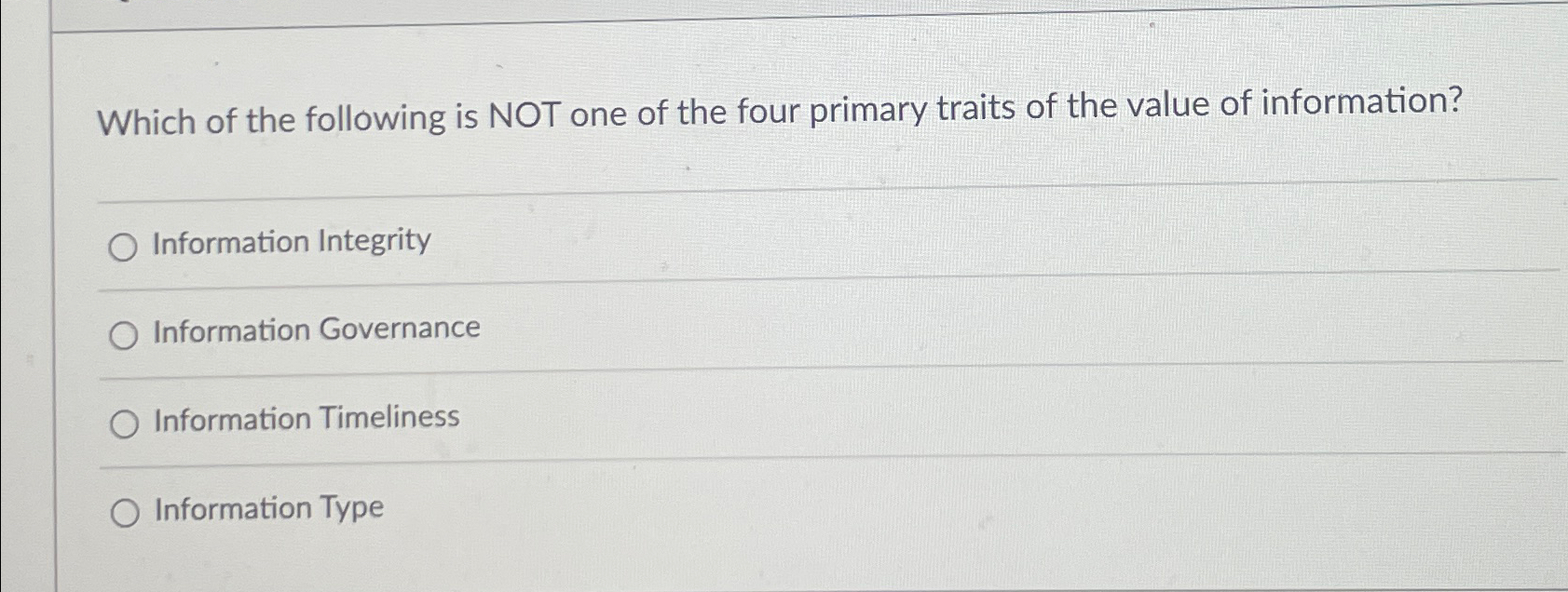 Solved Which of the following is NOT one of the four primary | Chegg.com