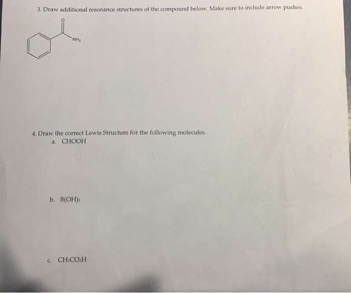 Solved 3. Draw additional resonance structures of the | Chegg.com