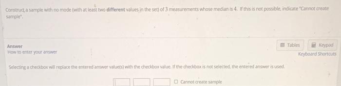 Solved Construct a sample with no mode (with at least two | Chegg.com