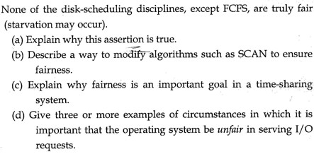 Solved None of the disk-scheduling disciplines, except FCFS, | Chegg.com