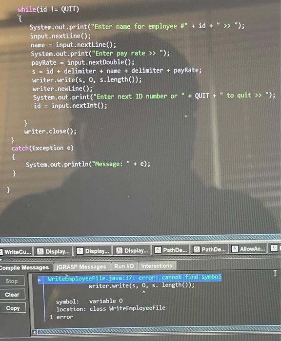 Solved import java.nio.file."; import java.io.*; import | Chegg.com