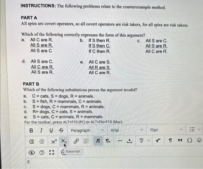 INSTRUCTIONS: The following problems relate to the | Chegg.com