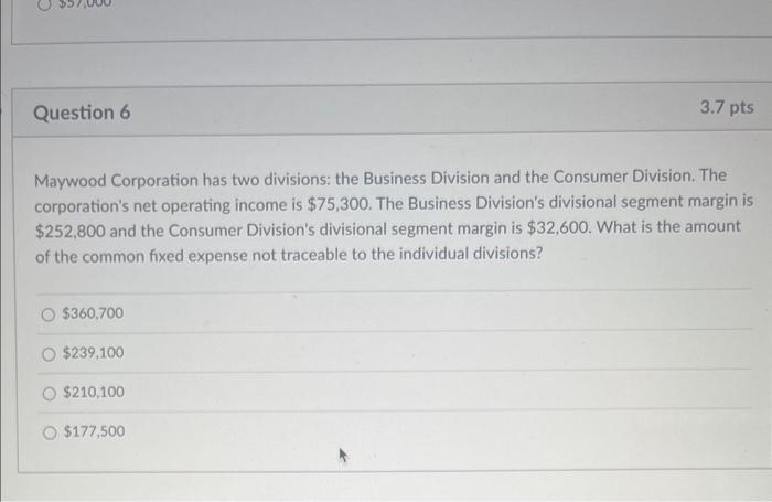 Solved Maywood Corporation has two divisions: the Business | Chegg.com