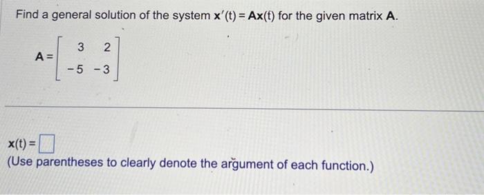 Solved Find a general solution of the system \\( | Chegg.com