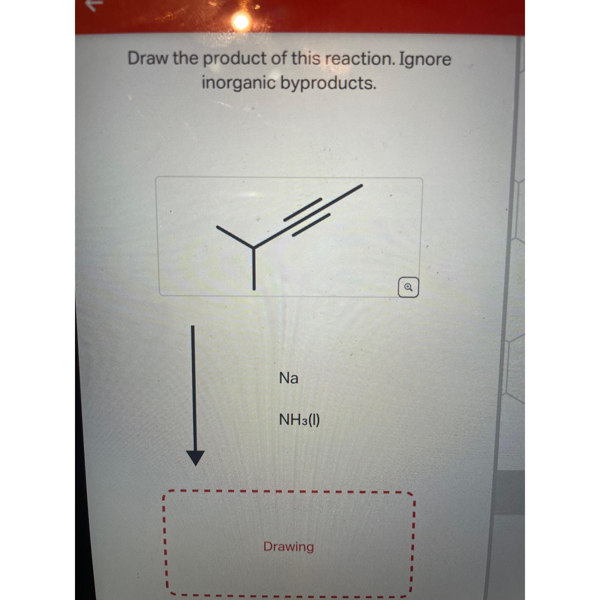 Solved Draw the product of this reaction. Ignore inorganic | Chegg.com