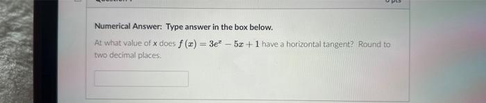 Solved Numerical Answer: Type answer in the box below. At | Chegg.com