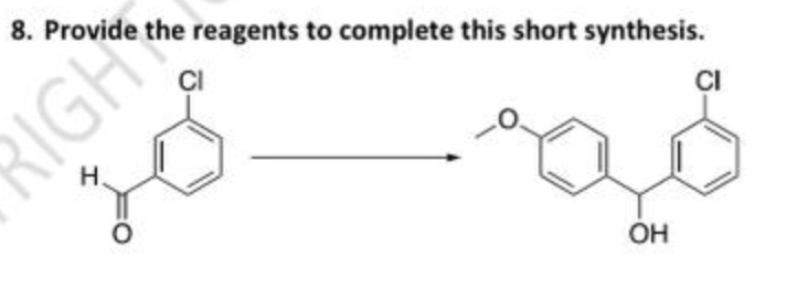 Solved Provide the reagents to complete this short | Chegg.com