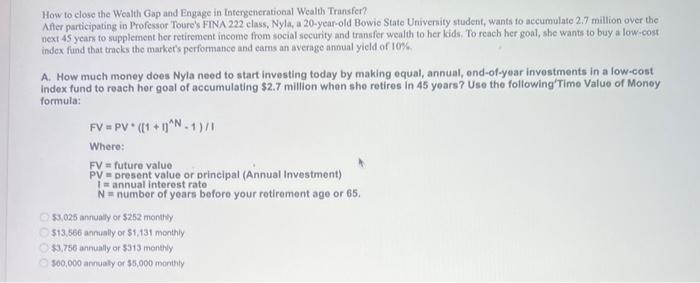Solved How to close the Wealth Gap and Engage in | Chegg.com