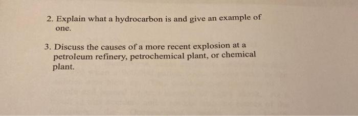 Solved 203. Chemical Company Explosions Arco's Channelview, | Chegg.com