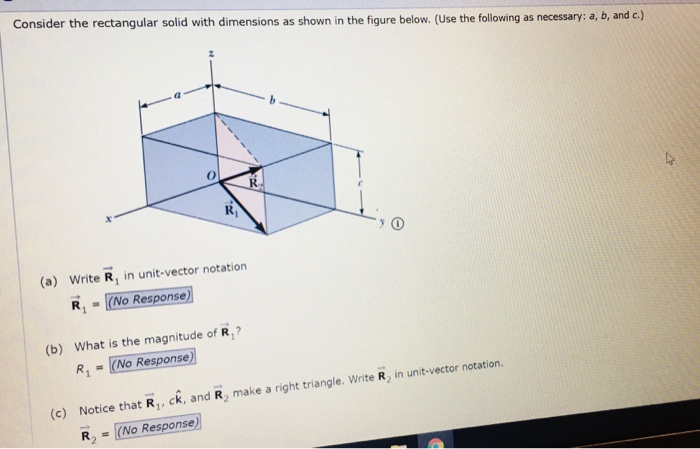 Solved Consider the rectangular solid with dimensions as | Chegg.com Solved Consider the rectangular solid with dimensions as | Chegg.com