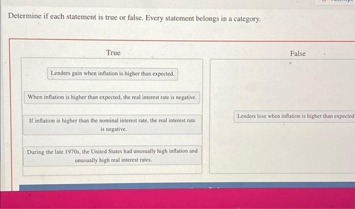 Solved Determine if each statement is true or false. Every | Chegg.com