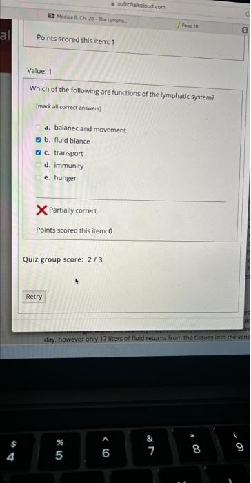 Solved Which of the following are functions of the lymphatic | Chegg.com