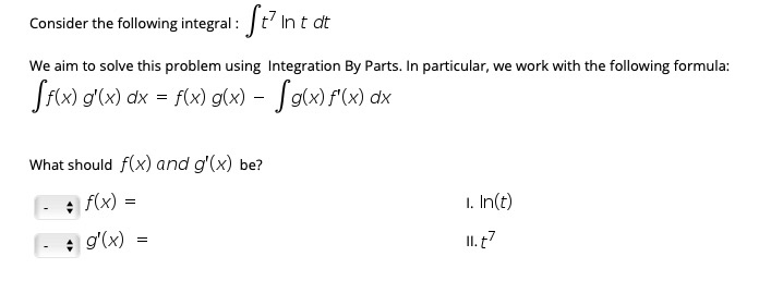 Solved Consider the following integral: St7 Int at We aim to | Chegg.com