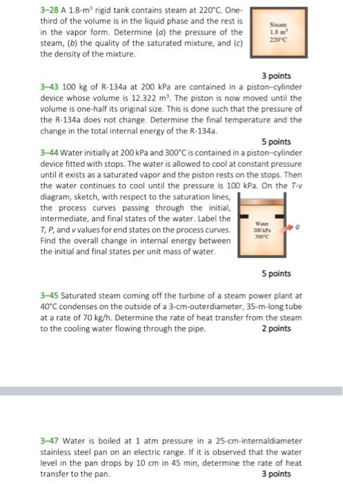 Solved 3-51 A piston-cylinder device contains 0.005 m3 of | Chegg.com