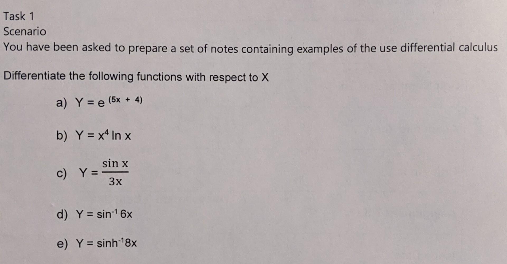 Solved Task 1 Scenario You have been asked to prepare a set | Chegg.com