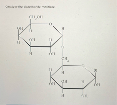 Solved Consider the disaccharide melibiose.Part 1 ﻿of | Chegg.com