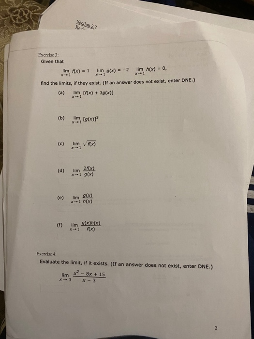 Solved Homework Part 1 Name Chapter 2 Homework Exercise 1: | Chegg.com
