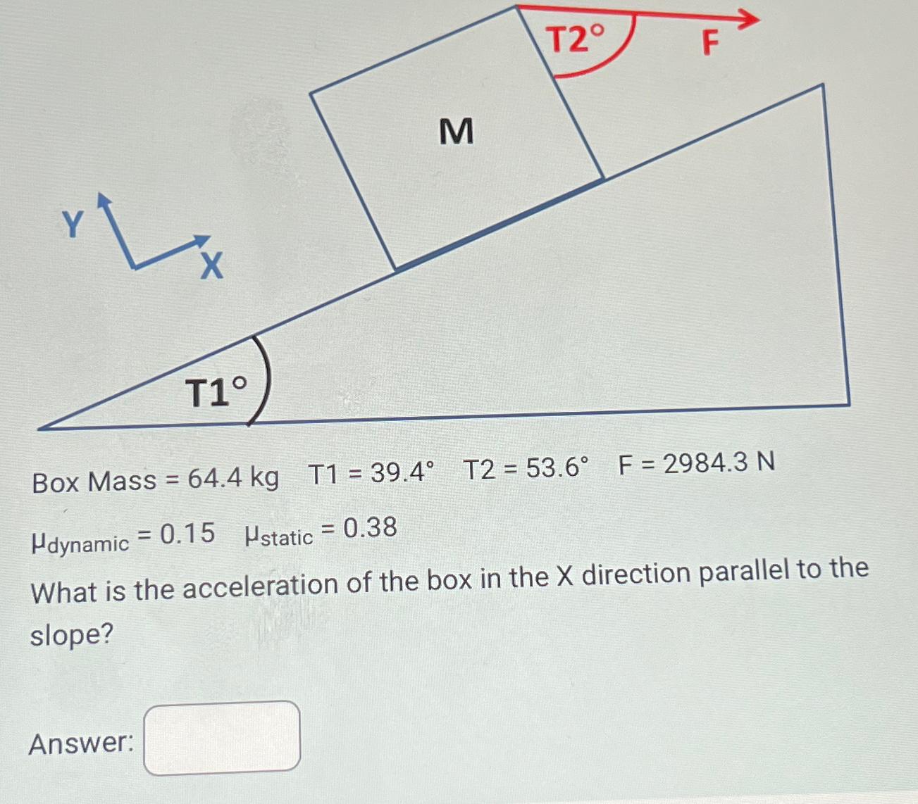 Solved Box Mass | Chegg.com