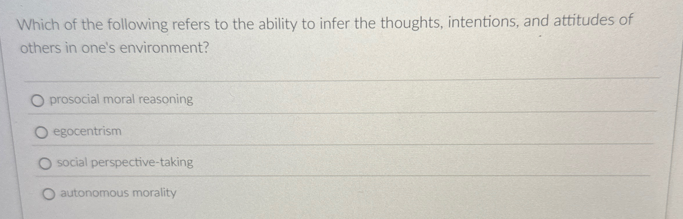 High Quality SOLUTION Which of the following refers to the ability to infer | Chegg.com