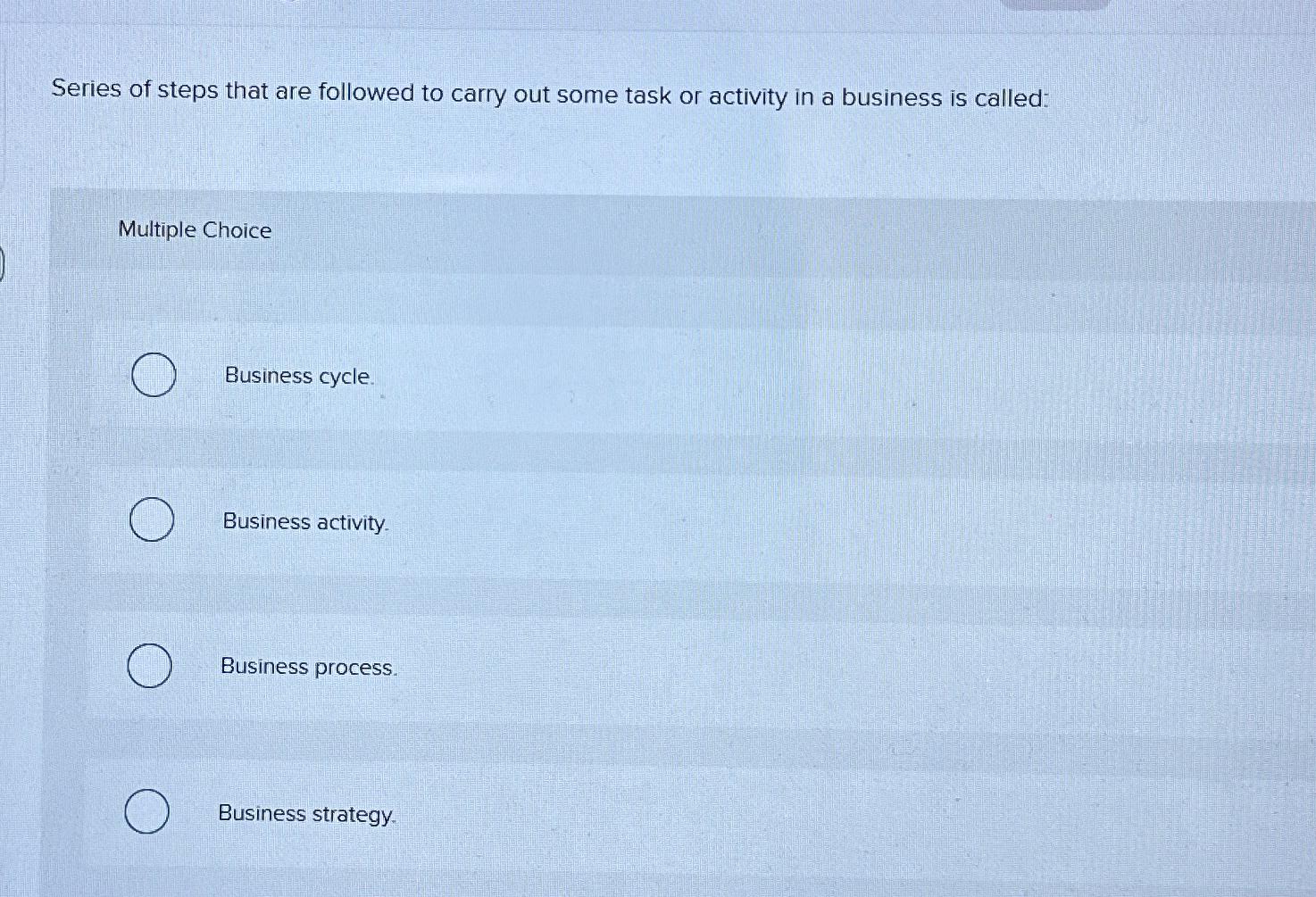 Solved Series of steps that are followed to carry out some | Chegg.com