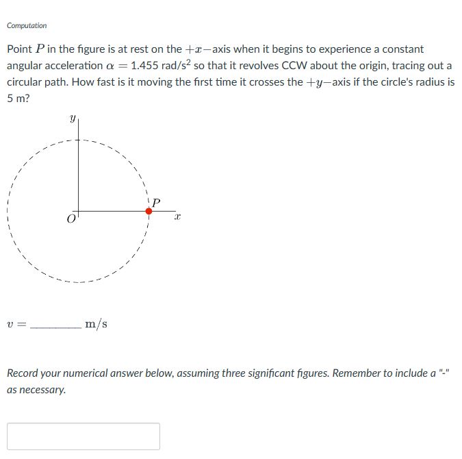 Solved Point P ﻿in the figure is at rest on the +x-axis when | Chegg.com