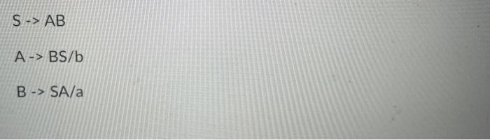 Solved Convert the given CFG to GNF: S→CAA→aC→aB/bS→AB | Chegg.com