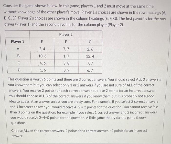 Solved Consider the game shown below. In this game, players | Chegg.com