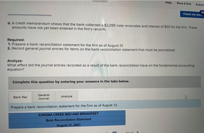 Solved Problem 9.4A (Static) Preparing a bank reconciliation | Chegg.com