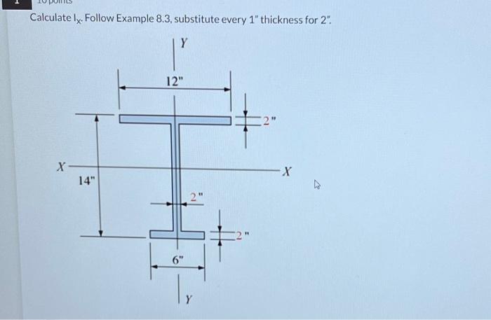 Solved Calculate Ix. Follow Example 8.3, substitute every 1" | Chegg.com