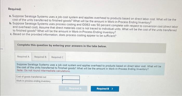 Solved Problem 8-71 (Algo) Choosing Between Job Costing and | Chegg.com