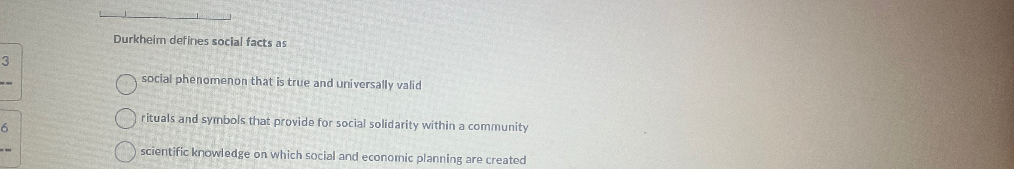 Solved Durkheim defines social facts associal phenomenon | Chegg.com