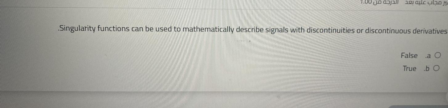 Solved Singularity functions can be used to mathematically | Chegg.com