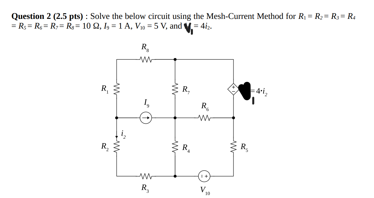 Solved Please Solve the below circuit using the | Chegg.com