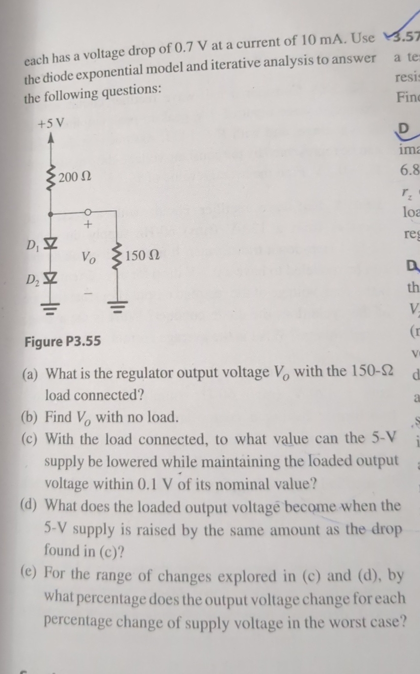 Solved A particular design of a voltage regulator is howhow | Chegg.com
