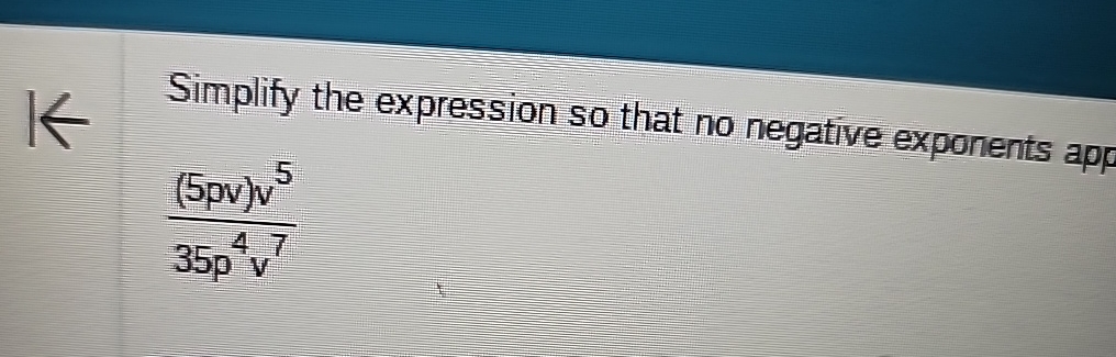 Solved Simplify the expression so that no negative exponents | Chegg.com