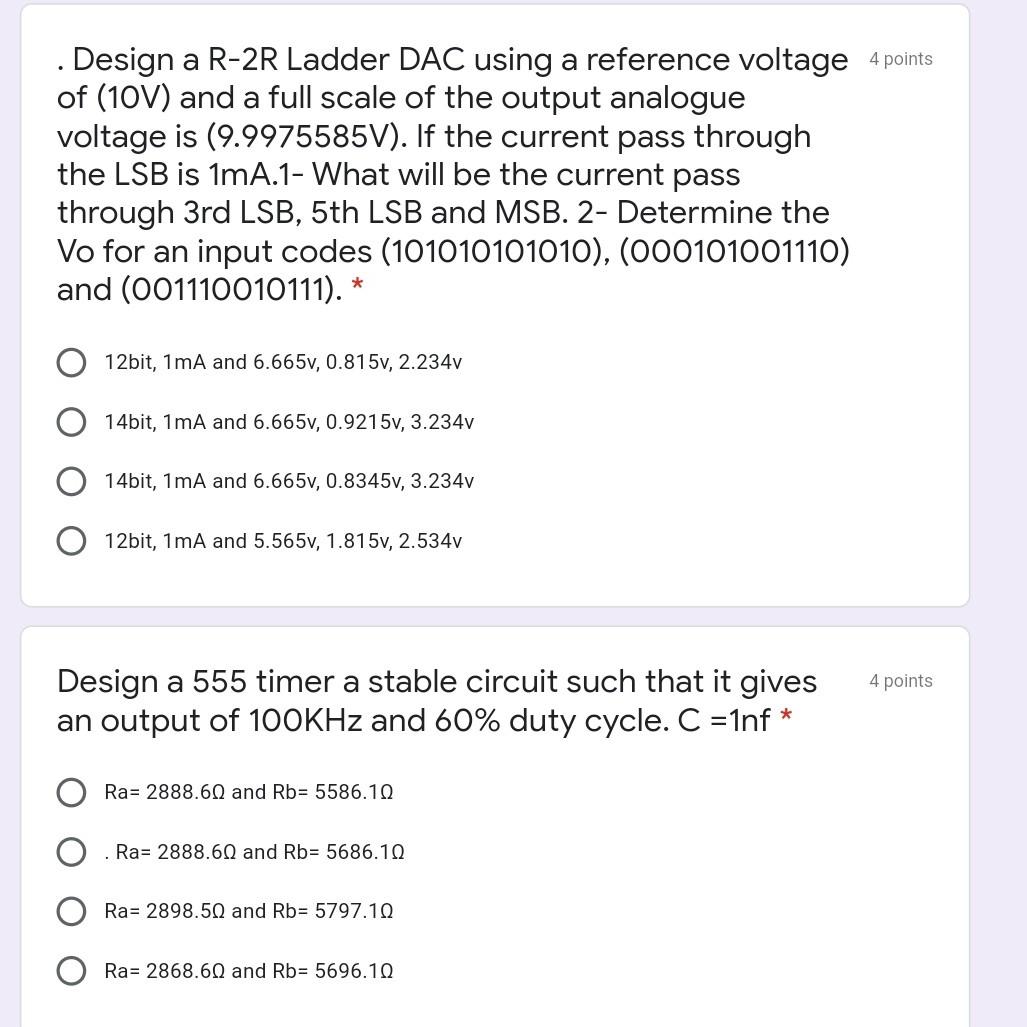 Solved Design a R-2R Ladder DAC using a reference voltage 4 | Chegg.com