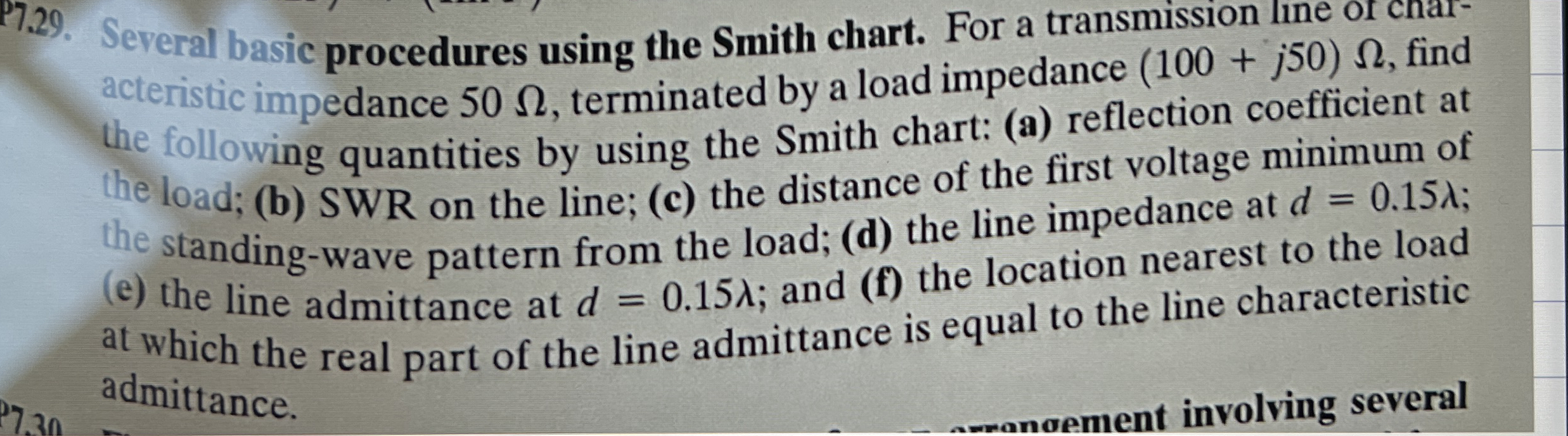 Solved P7.29. ﻿Several basic procedures using the Smith | Chegg.com