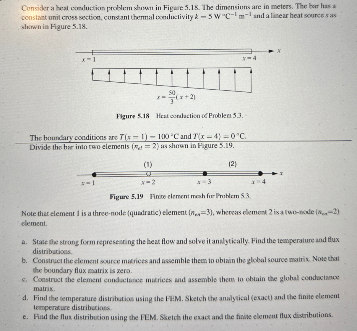 Consider a heat conduction problem shown in Figure | Chegg.com
