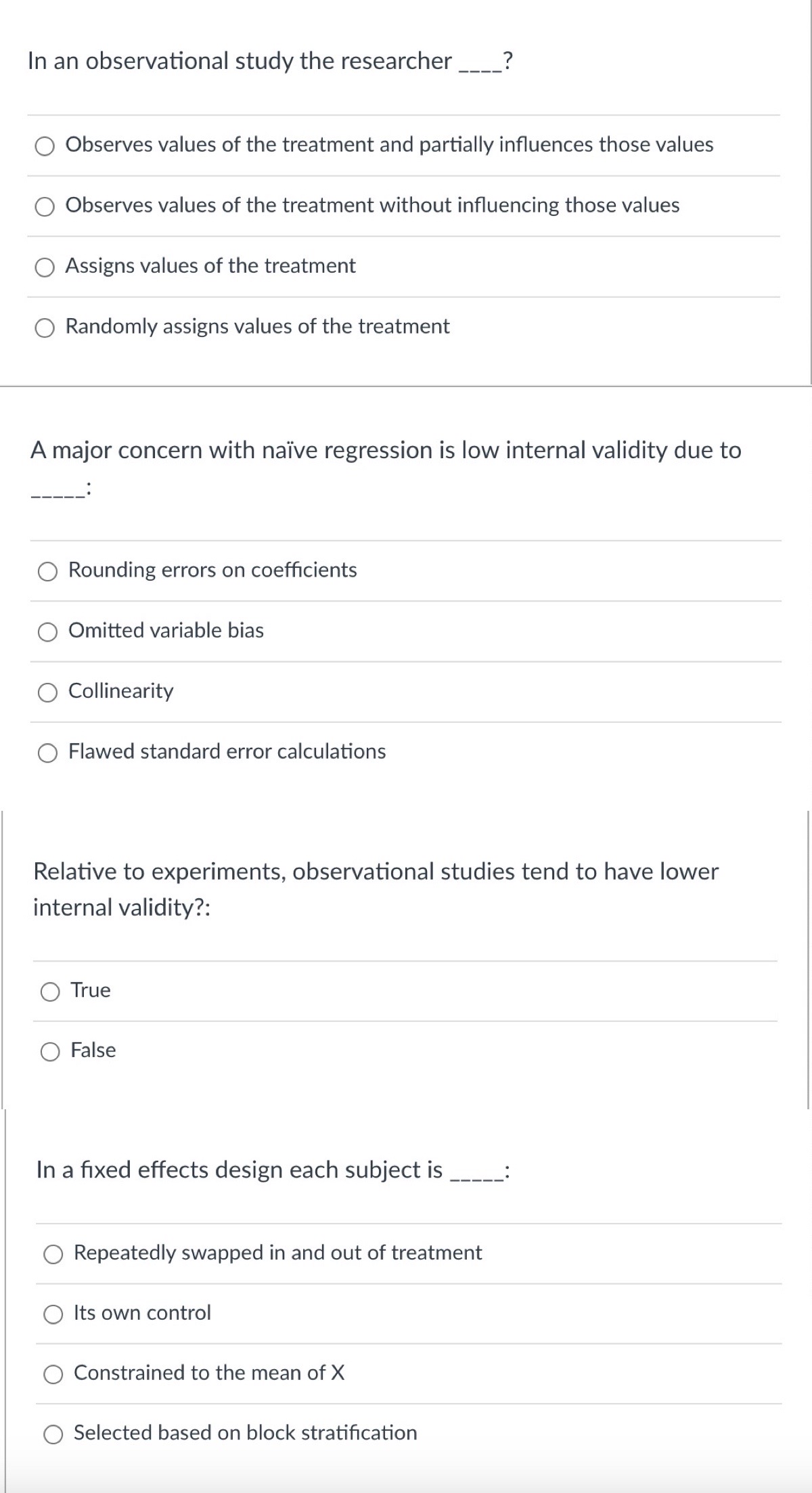 Solved In an observational study the researcherObserves | Chegg.com