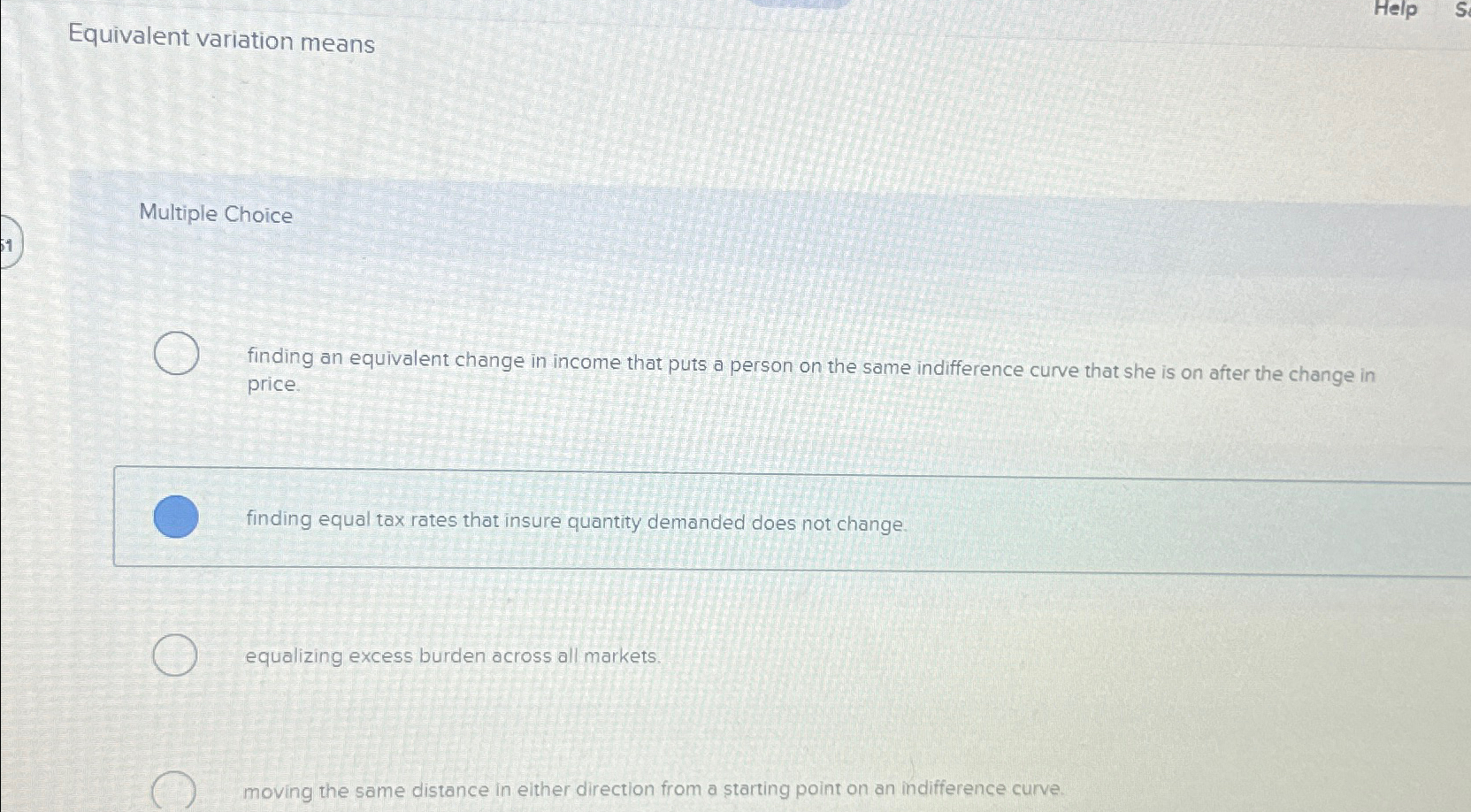 Solved Equivalent variation meansMultiple Choicefinding an | Chegg.com