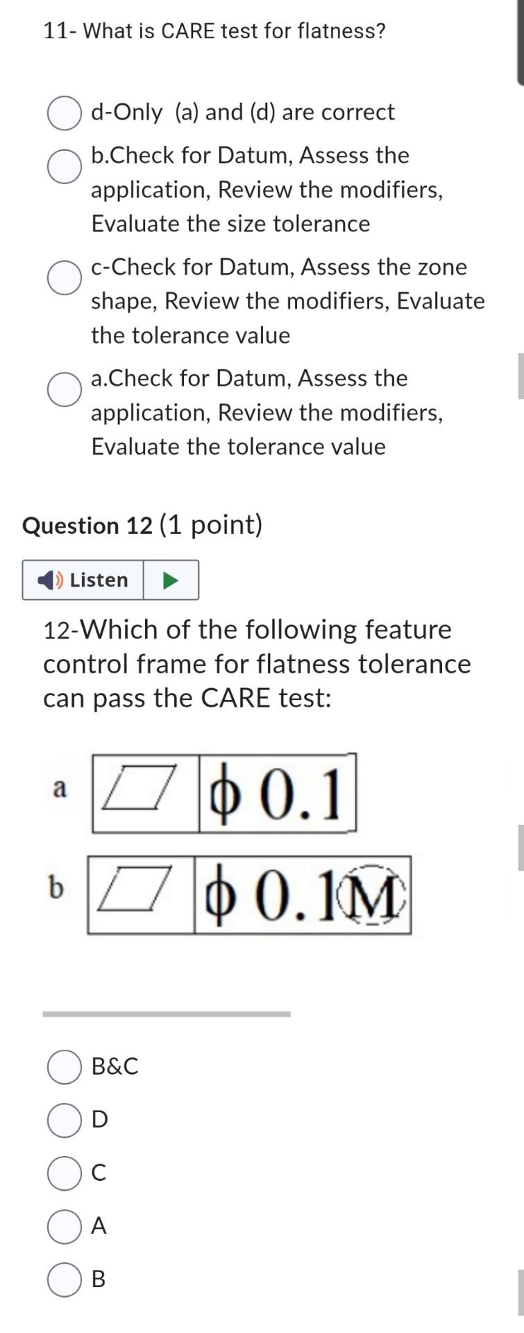 Solved 9- Where does the following feature control frame can | Chegg.com