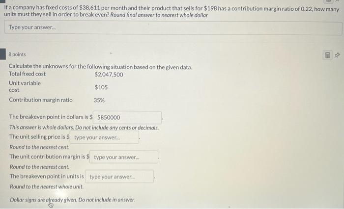 Solved Calculate the unknowns for the following situation | Chegg.com