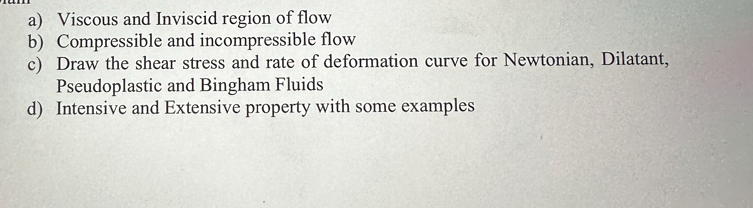 Solved a) ﻿Viscous and Inviscid region of flowb) | Chegg.com