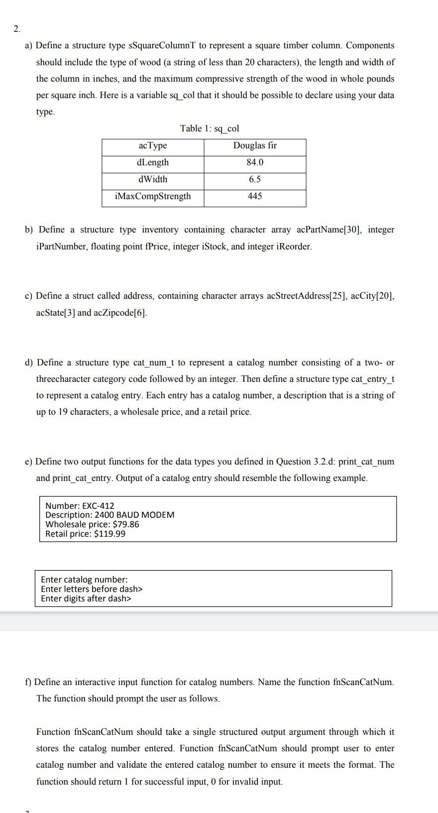 Solved TASKS 1. a) List two major differences between a | Chegg.com