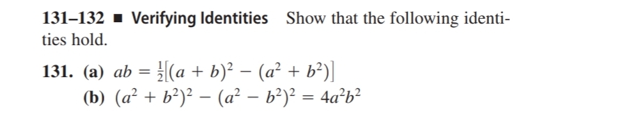 Solved 131-132 ﻿Verifying Identities Show that the | Chegg.com