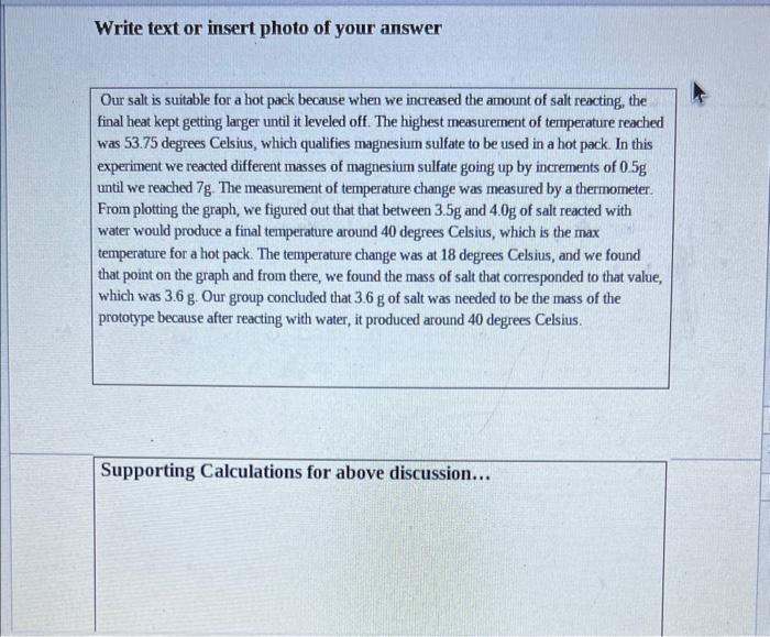 Solved SECTION C: REPORT (10 marks) I. Prototype results II) | Chegg.com