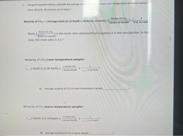 Solved Room Temperature Sample Run 1 Run 2 1) Temperature of | Chegg.com
