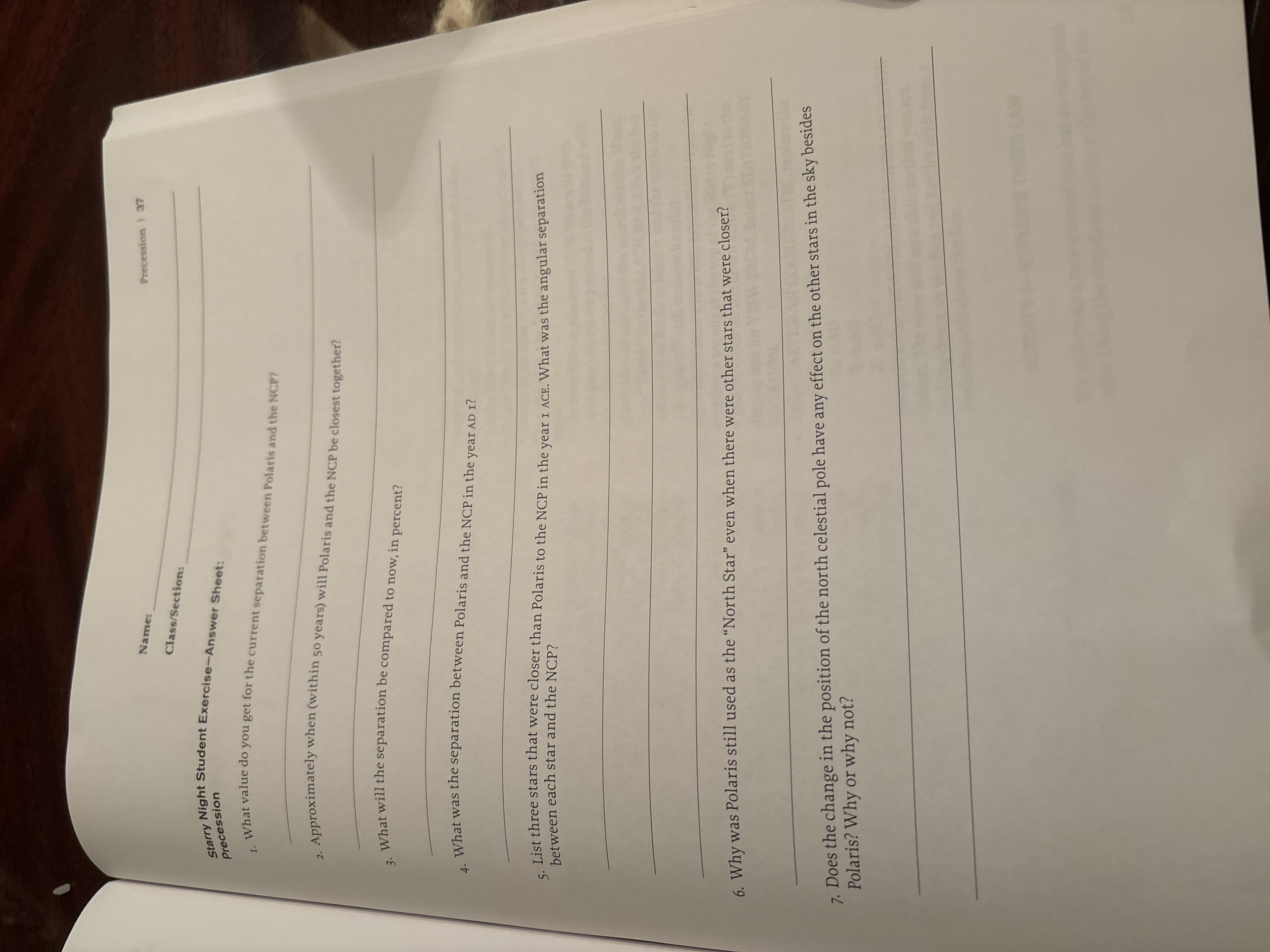 Solved Name:Class/Section:Night Student Exercise-Answer | Chegg.com