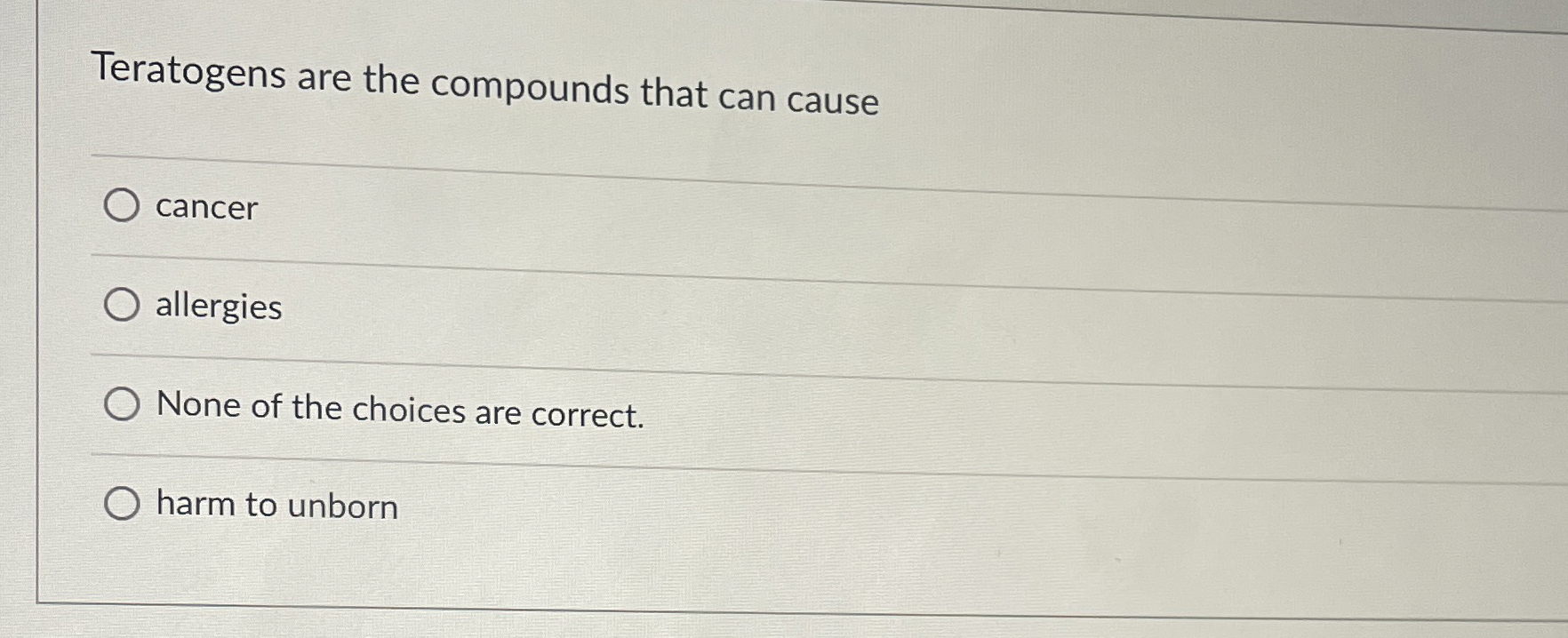 Solved Teratogens are the compounds that can | Chegg.com