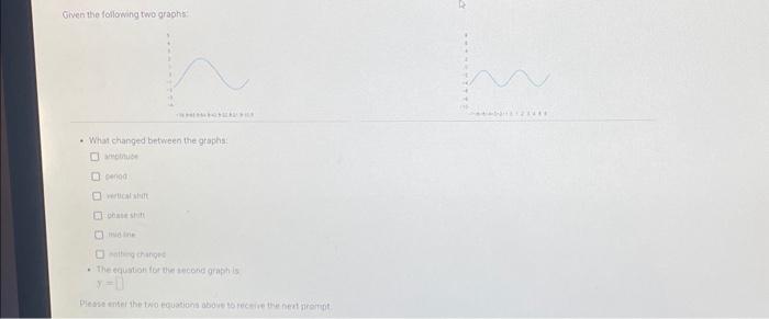 Given the following two graphs Given the following | Chegg.com